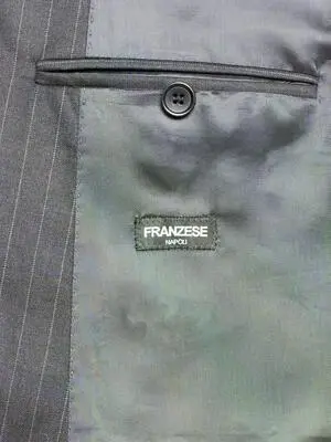 FRANZESE COLLECTION Pinstripe Double-breasted Suit - Grey