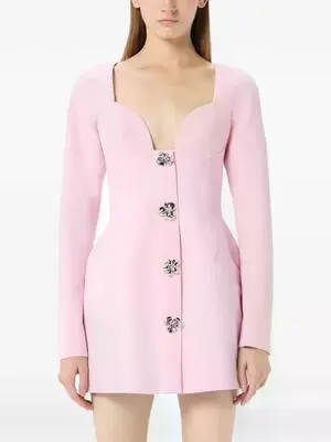 Blumarine Button-embellished Mini Dress
