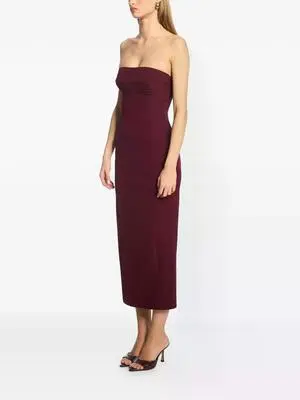 AXEL 113 Margot Strapless Midi Dress - Red