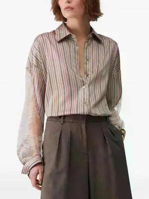 Liu Jo Striped Lace Shirt