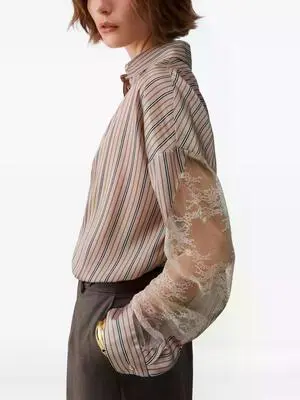 Liu Jo Striped Lace Shirt