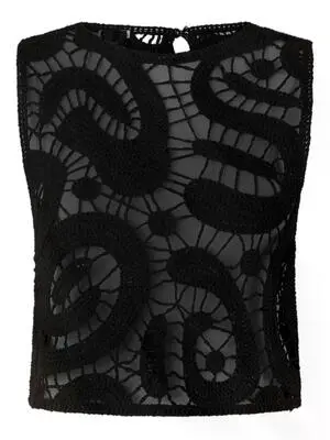 Pinko Crochet Sleeveless Top