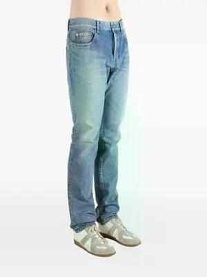 Saint Laurent Logo-patch Belt-loop Jeans
