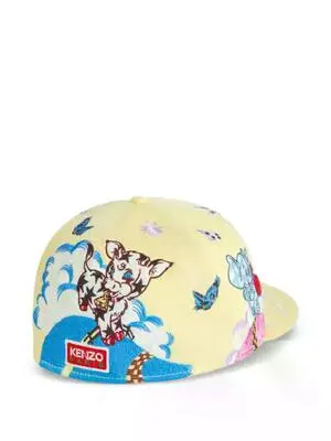Kenzo Embroidered Flat-brim Cap