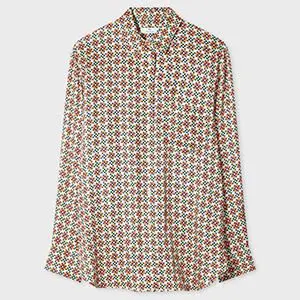 Paul Smith Geometric Printed Shirt - Orange