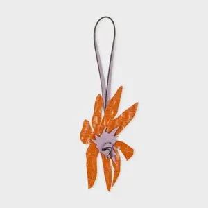 Paul Smith Leather Flower Charm - Orange