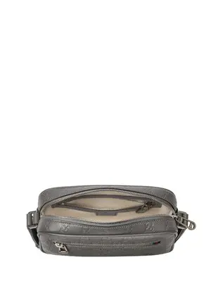 Gucci Gg Emblem Shoulder Bag - Grey