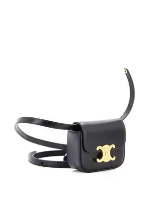 Celine Claude Triomphe Coated Canvas Mini Shoulder Bag