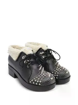 Gucci Harlem Spike Shear-lined Ankle Boots