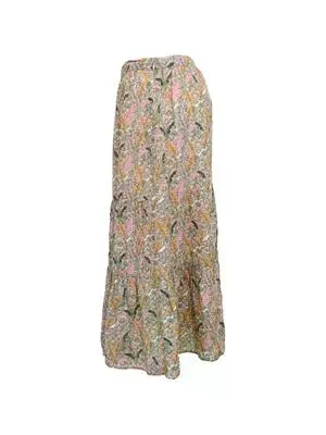 Ba&sh Julia Floral-print Midi Skirt