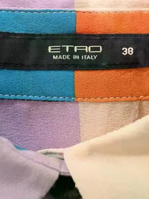 Etro Long-sleeved Color-block Shirt
