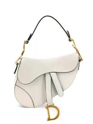 Dior Saddle Mini Shoulder Bag - White