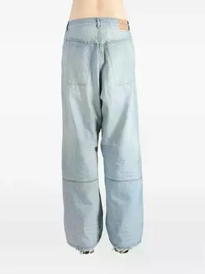 Balenciaga Wide-leg Distressed Jeans