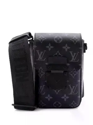 LOUIS VUITTON S Lock Vertical Wearable Wallet Monogram Eclipse Canvas - Black