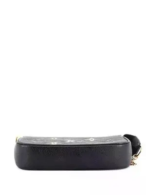 LOUIS VUITTON Bicolor Monogram Empreinte Giant Pochette Accessoires Mini Clutch - Black
