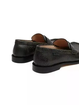 Loewe Textured Penny Loafers