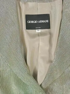 Giorgio Armani Striped Single-breasted Blazer