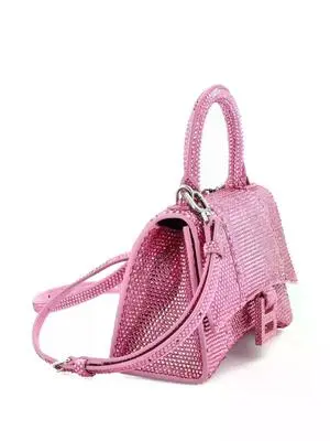 Balenciaga Hourglass Xs Top Handle Crossbody Bag - Pink