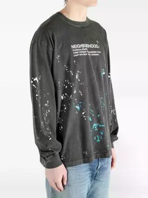 NEIGHBORHOOD Splatter-paint Long-sleeve Sweatshirt
