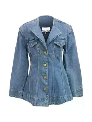 GANNI Paneled Denim Blazer