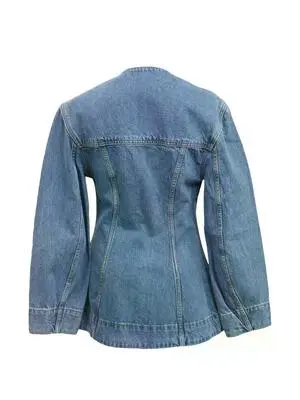 GANNI Paneled Denim Blazer