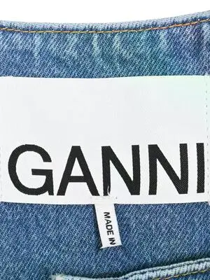 GANNI Paneled Denim Blazer
