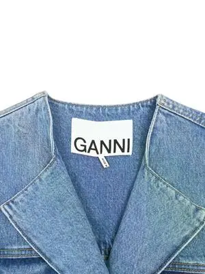 GANNI Paneled Denim Blazer