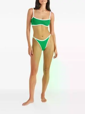 Hunza G Contrast-trim Bikini Set