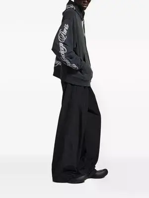 Balenciaga Cotton Hoodie - Black