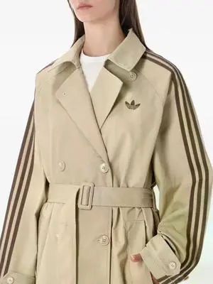 Adidas Striped Belted Coat