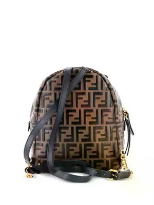Fendi Zucca Embossed Leather Mini Backpack