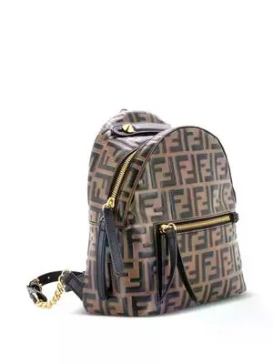 Fendi Zucca Embossed Leather Mini Backpack