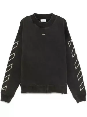 Off-White Martyrdom Arrow Skate Crewneck - 1361 Vintage Black - Creme Brulée