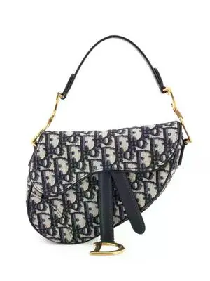 Dior Saddle Handbag Oblique Canvas Mini Shoulder Bag - Blue