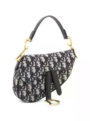 Dior Saddle Handbag Oblique Canvas Mini Shoulder Bag - Blue
