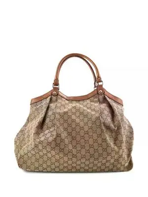 Gucci Sukey Gg Canvas Large Tote Bag - Brown