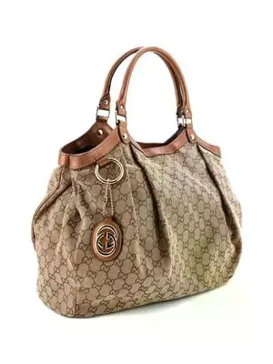 Gucci Sukey Gg Canvas Large Tote Bag - Brown