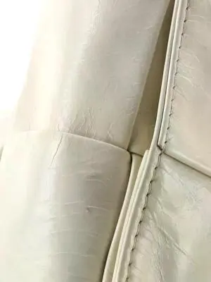 Bottega Veneta Cassette Maxi Intrecciato Leather Belt Bag - White