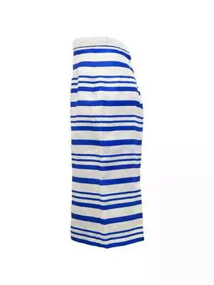 Dolce & Gabbana Striped Linen Midi Skirt