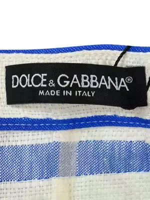 Dolce & Gabbana Striped Linen Midi Skirt