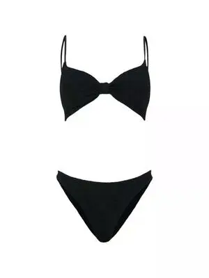 Hunza G Alicia Spaghetti-strap Bikini Set - Black