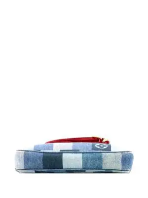 LOUIS VUITTON Multi Pochette Accessoires Damier And Monogram Patchwork Denim - Blue