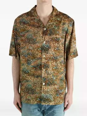 Saint Laurent Abstract-print Short-sleeve Shirt