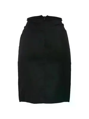 Saint Laurent Wrap Mini Pencil Skirt
