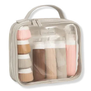 House Of Harlow 1960 The Blockbuster Clear Pvc Travel Bottle Kit - Grey