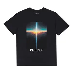 PURPLE BRAND Textured Jersey Tee - Black