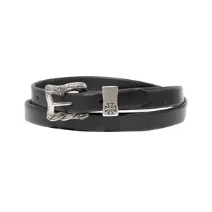 Enfants Riches Déprimés Micro Buckle Skinny Belt - Black