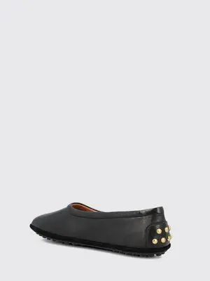 TOD'S Leather Ballet Flats - Black