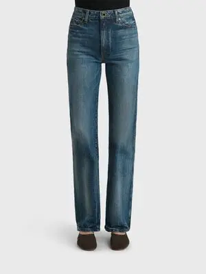 Khaite High-rise Straight Leg Jeans - Blue