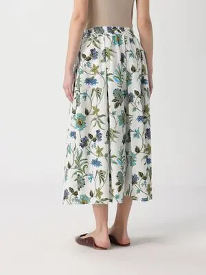 FAY Floral Print Midi Skirt